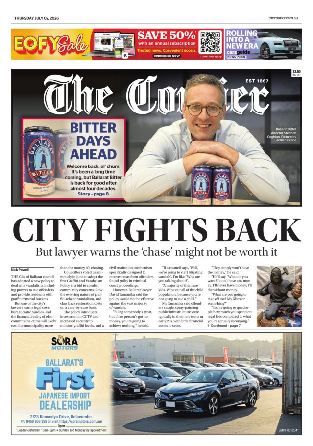 Today's Paper | The Courier | Ballarat, VIC