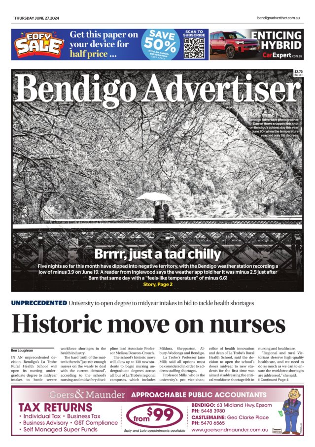 Today's Paper | Bendigo Advertiser | Bendigo, VIC