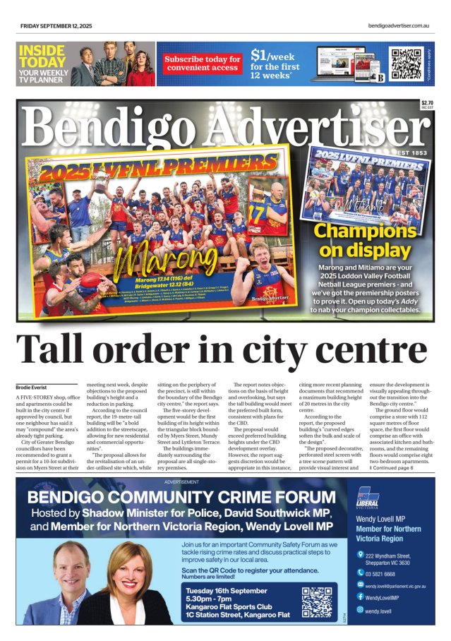 Today's Paper | Bendigo Advertiser | Bendigo Advertiser | Bendigo, VIC