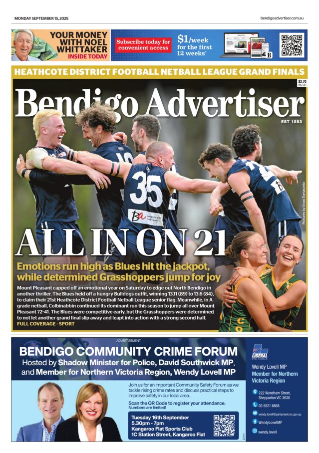 Today's Paper | Bendigo Advertiser | Bendigo Advertiser | Bendigo, VIC