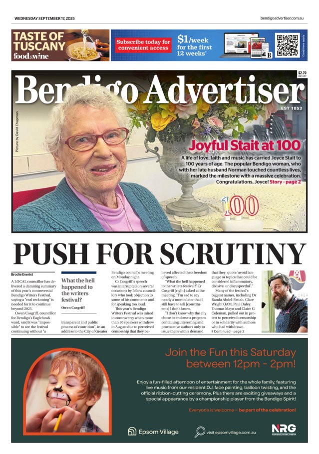 Today's Paper | Bendigo Advertiser | Bendigo Advertiser | Bendigo, VIC