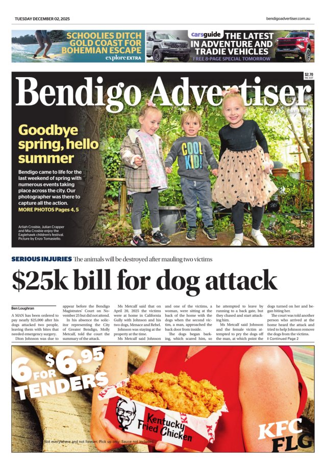 Today's Paper | Bendigo Advertiser | Bendigo Advertiser | Bendigo, VIC