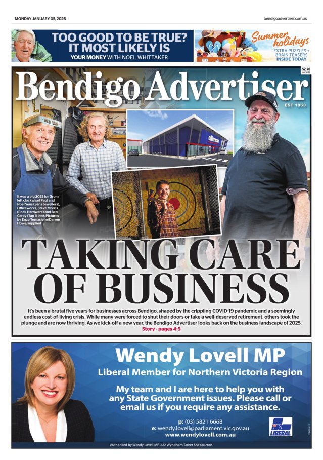 Today's Paper | Bendigo Advertiser | Bendigo Advertiser | Bendigo, VIC