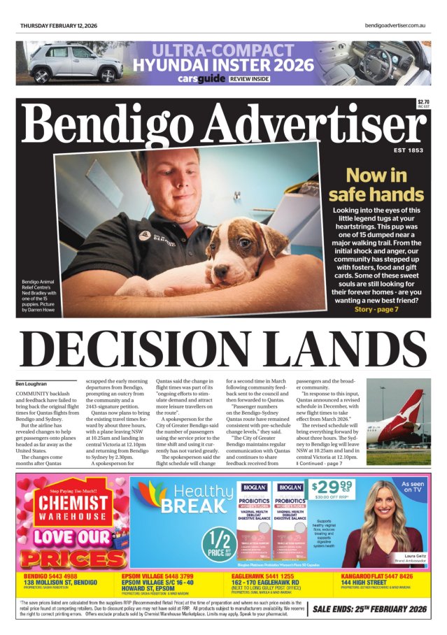Today's Paper | Bendigo Advertiser | Bendigo Advertiser | Bendigo, VIC
