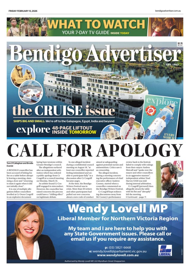 Today's Paper | Bendigo Advertiser | Bendigo Advertiser | Bendigo, VIC