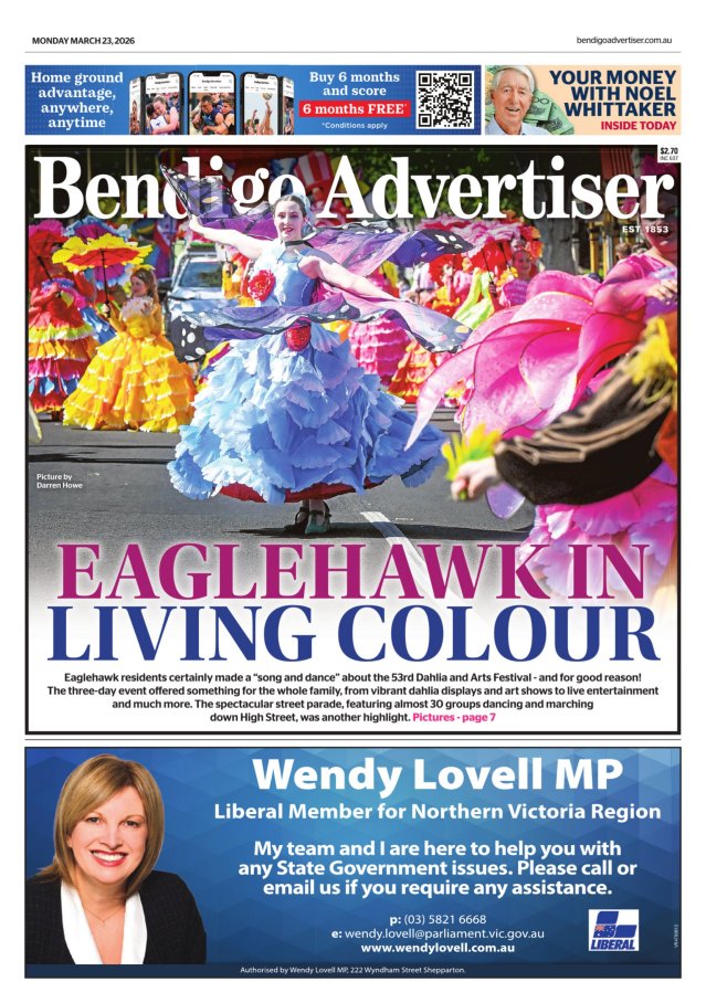 Today's Paper | Bendigo Advertiser | Bendigo Advertiser | Bendigo, VIC