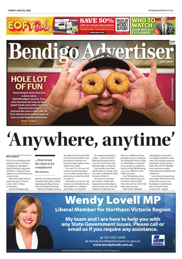 Today's Paper | Bendigo Advertiser | Bendigo Advertiser | Bendigo, VIC