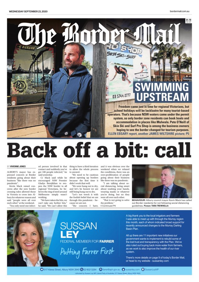Today's Paper | The Border Mail | Wodonga, VIC