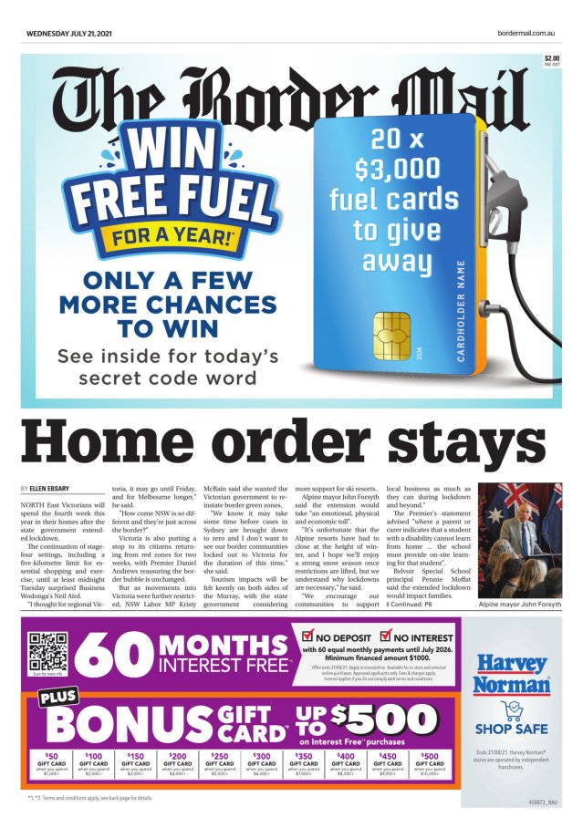 Today's Paper | The Border Mail | Wodonga, VIC