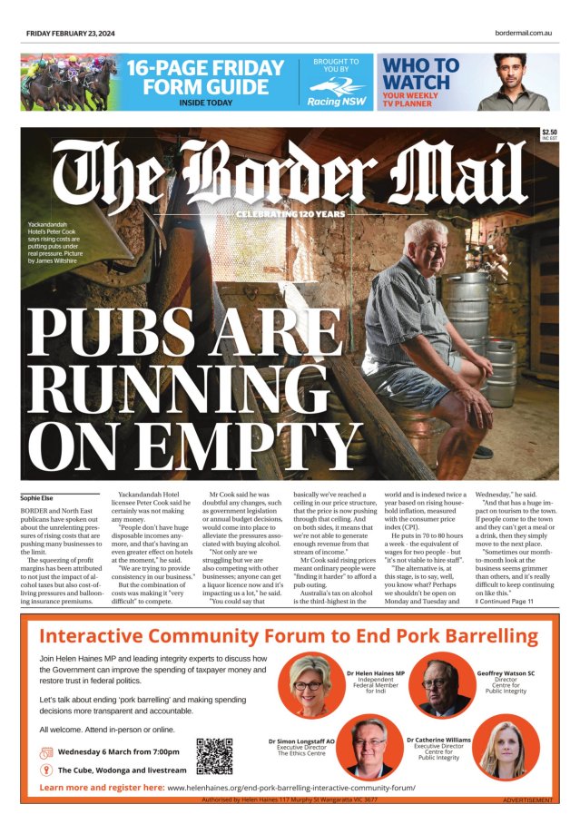 Today's Paper | The Border Mail | Wodonga, VIC