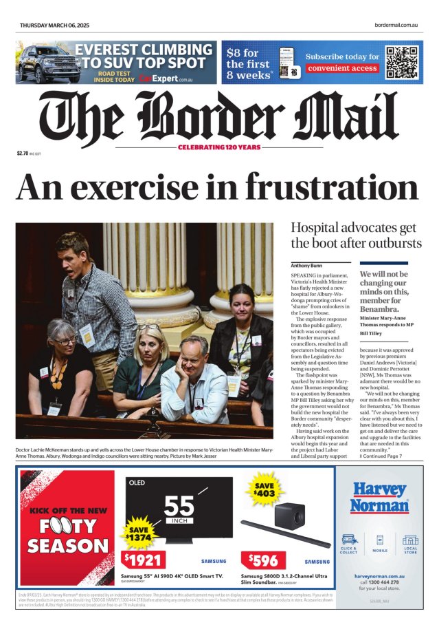 Today's Paper | The Border Mail | The Border Mail | Wodonga, VIC