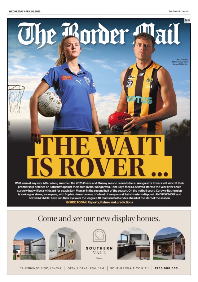 Today's Paper | The Border Mail | The Border Mail | Wodonga, VIC