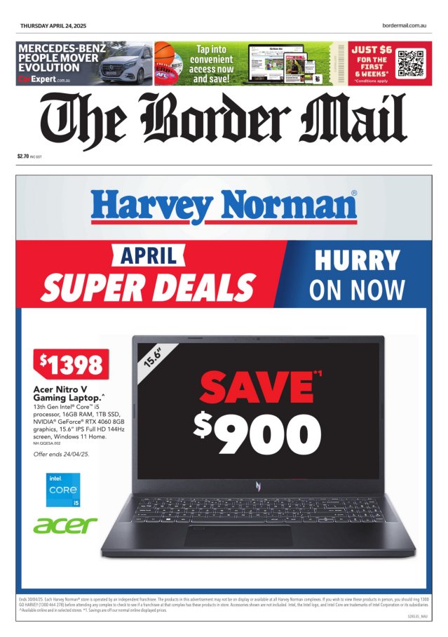 Today's Paper | The Border Mail | The Border Mail | Wodonga, VIC