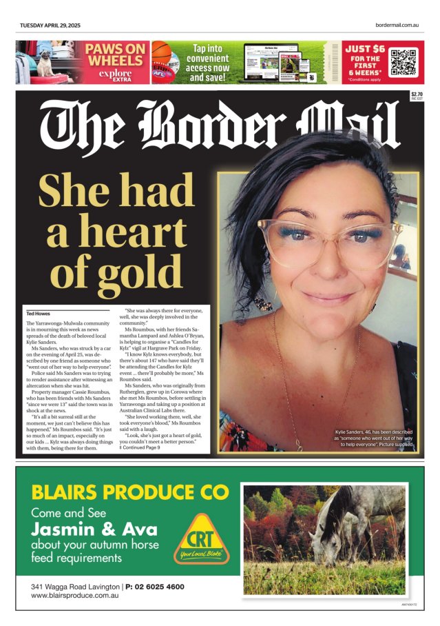 Today's Paper | The Border Mail | The Border Mail | Wodonga, VIC