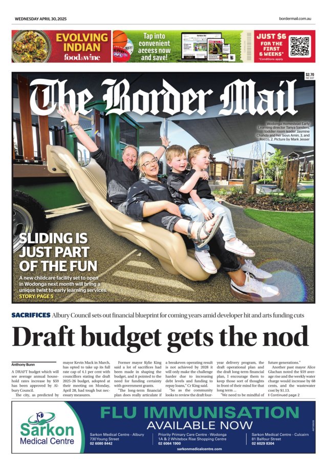 Today's Paper | The Border Mail | The Border Mail | Wodonga, VIC