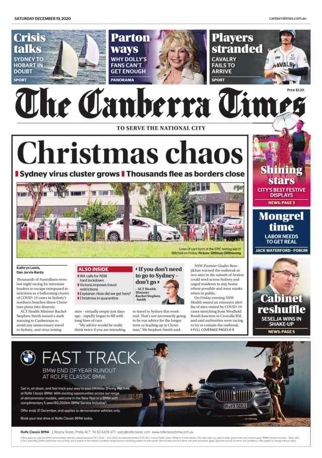 Today's Paper | The Canberra Times | Canberra, ACT
