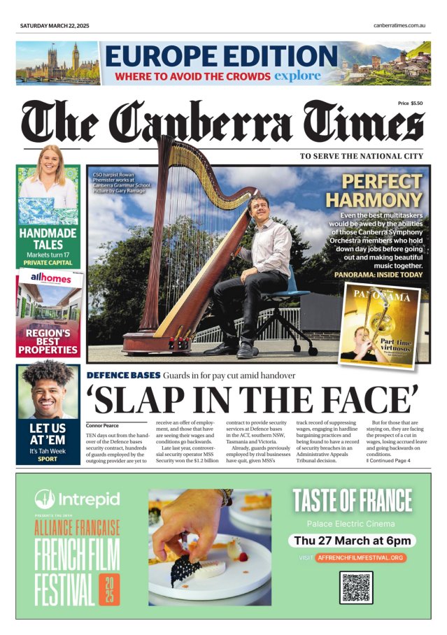 Today's Paper | The Canberra Times | The Canberra Times | Canberra, ACT