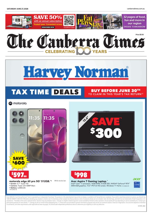 Today's Paper | The Canberra Times | Canberra, ACT