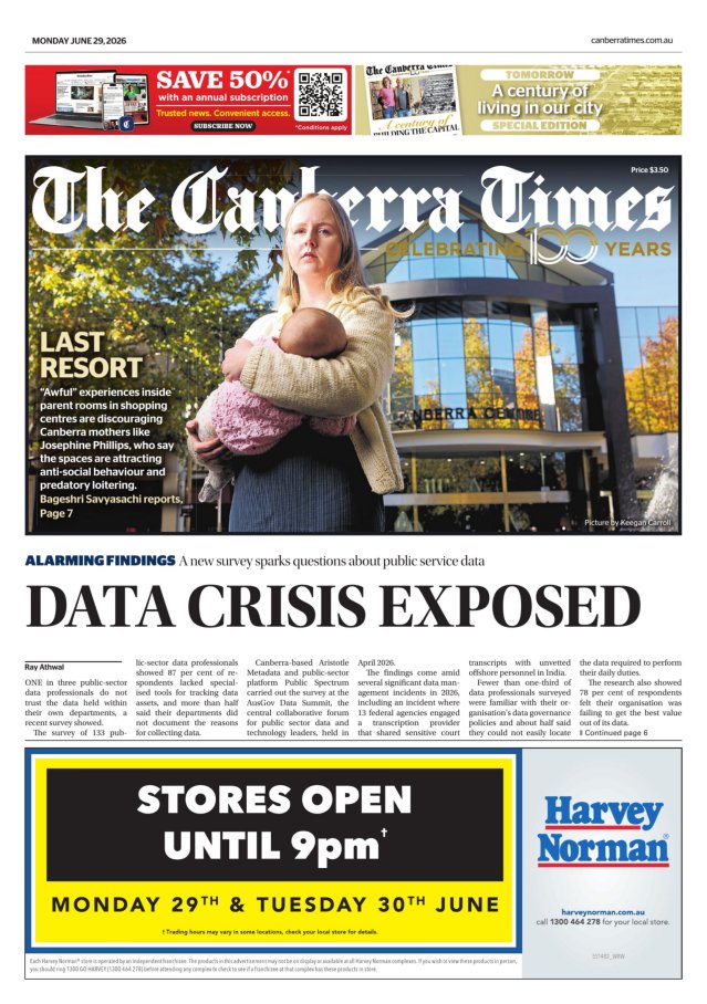 Today's Paper | The Canberra Times | Canberra, ACT