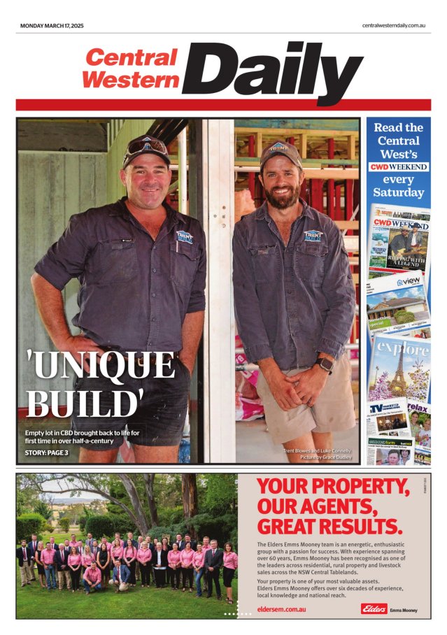 Today's Paper | Central Western Daily | Central Western Daily | Orange, NSW