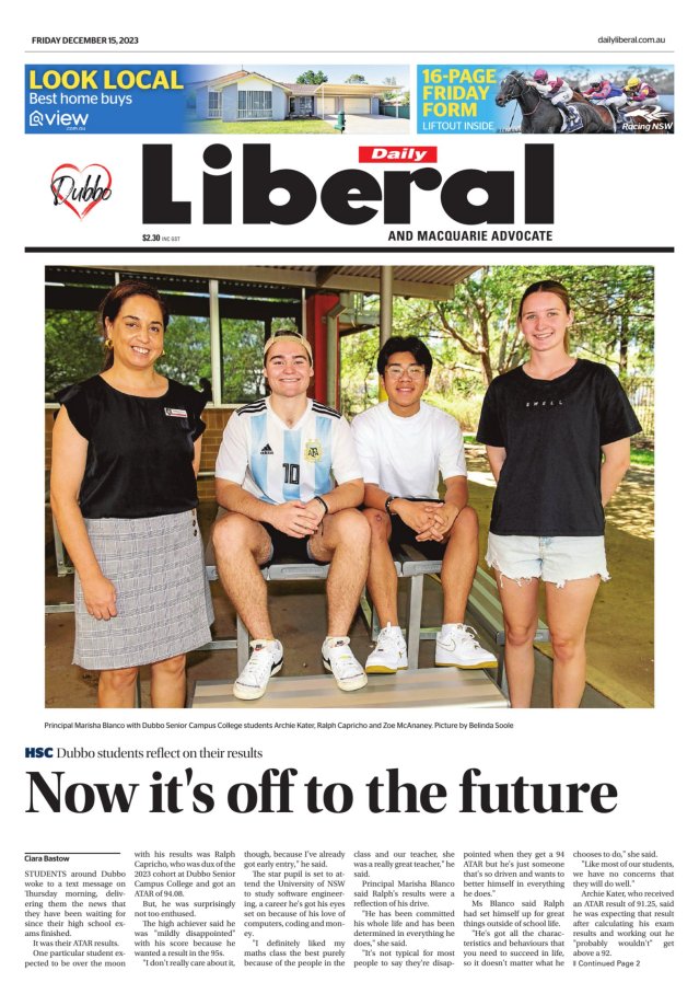 Today's Paper | Daily Liberal | Dubbo, NSW