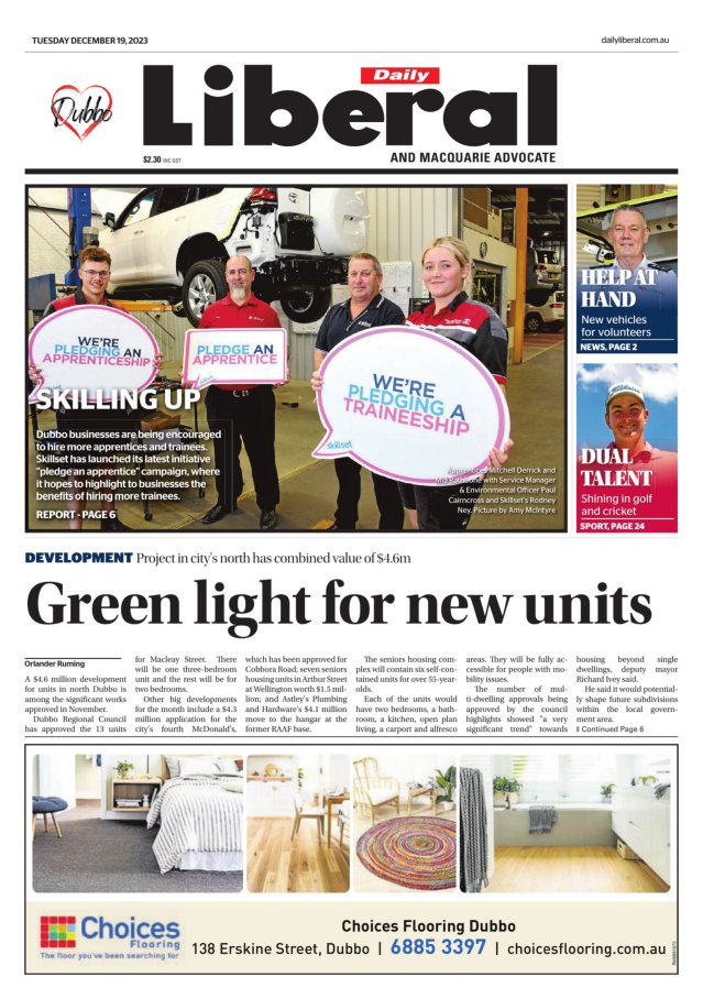 Today's Paper | Daily Liberal | Dubbo, NSW