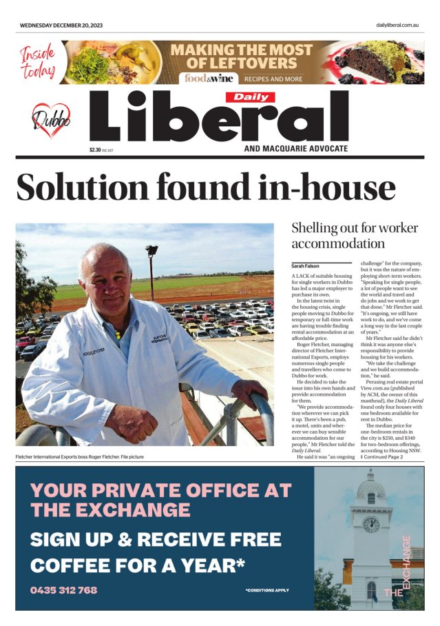 Today's Paper | Daily Liberal | Dubbo, NSW