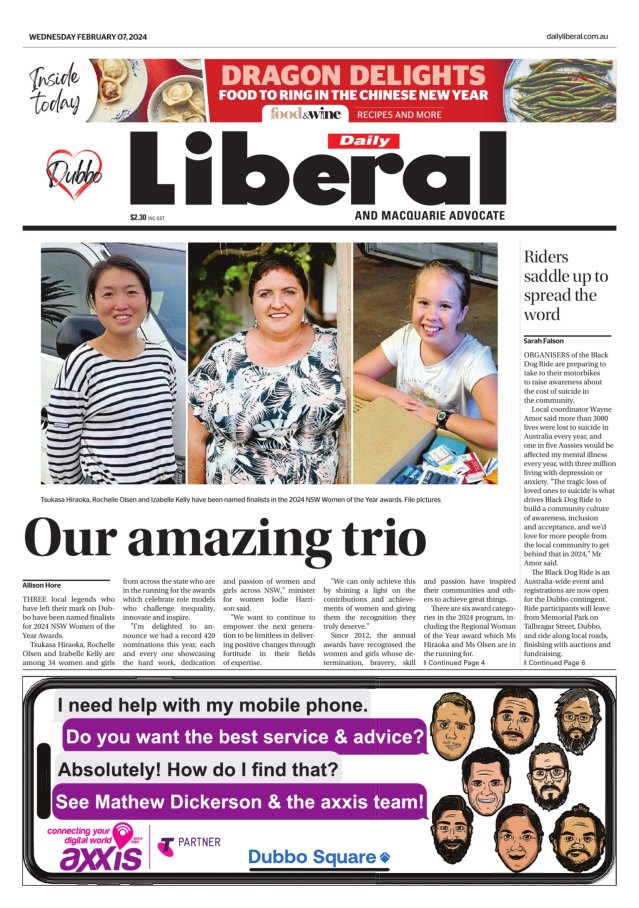 Today's Paper | Daily Liberal | Dubbo, NSW