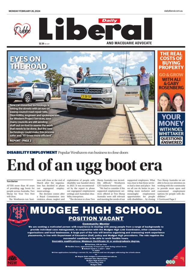 Today's Paper | Daily Liberal | Dubbo, NSW