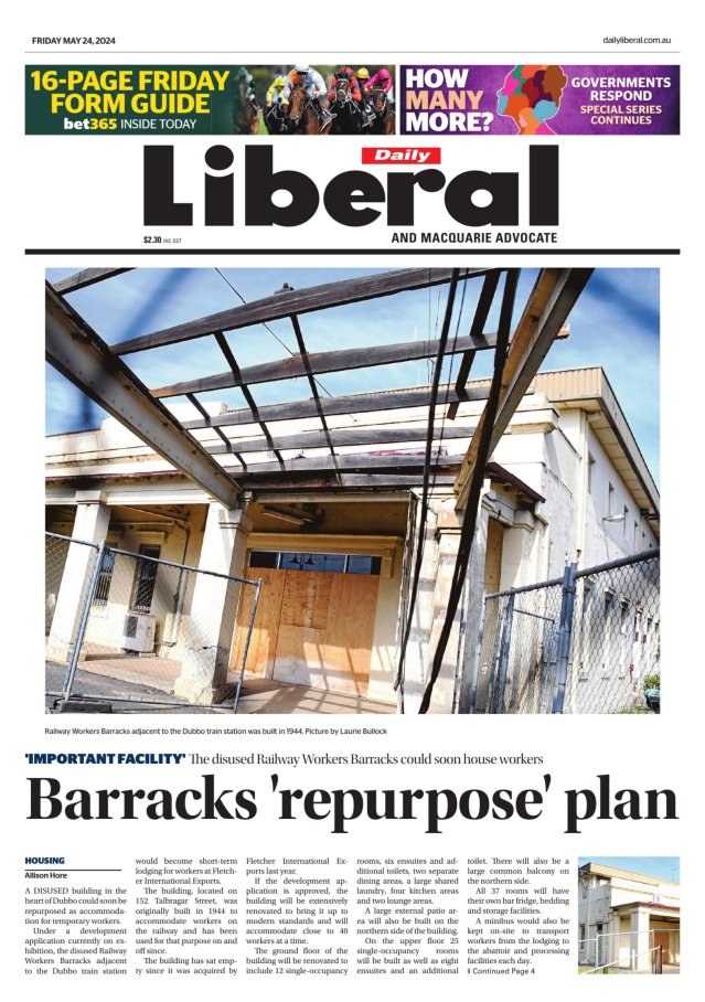 Today's Paper | Daily Liberal | Dubbo, NSW