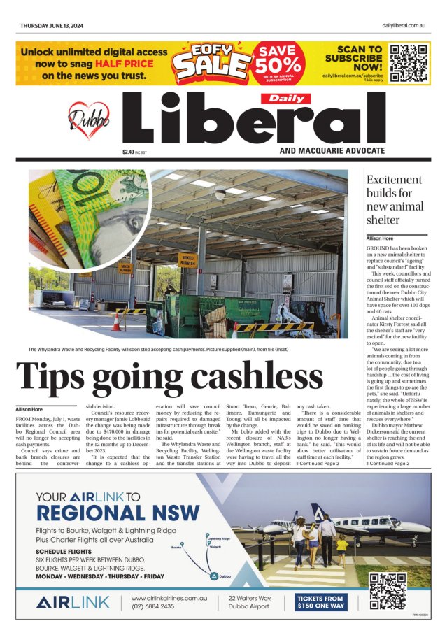 Today's Paper | Daily Liberal | Dubbo, NSW