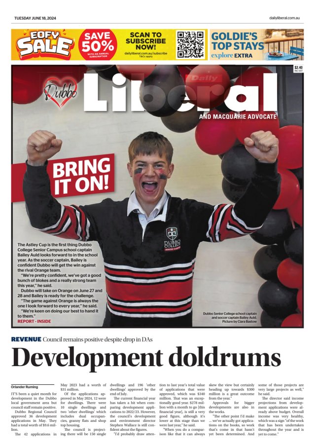 Today's Paper | Daily Liberal | Dubbo, NSW