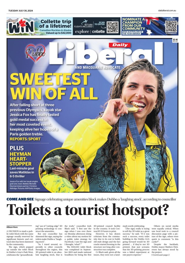 Today's Paper | Daily Liberal | Dubbo, NSW