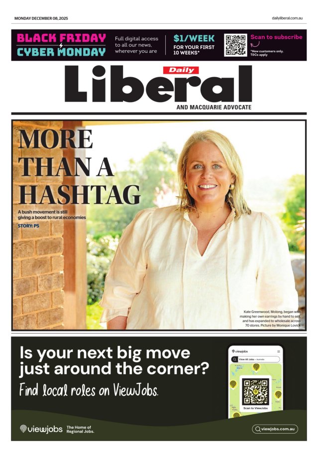 Today's Paper | Daily Liberal | Daily Liberal | Dubbo, NSW