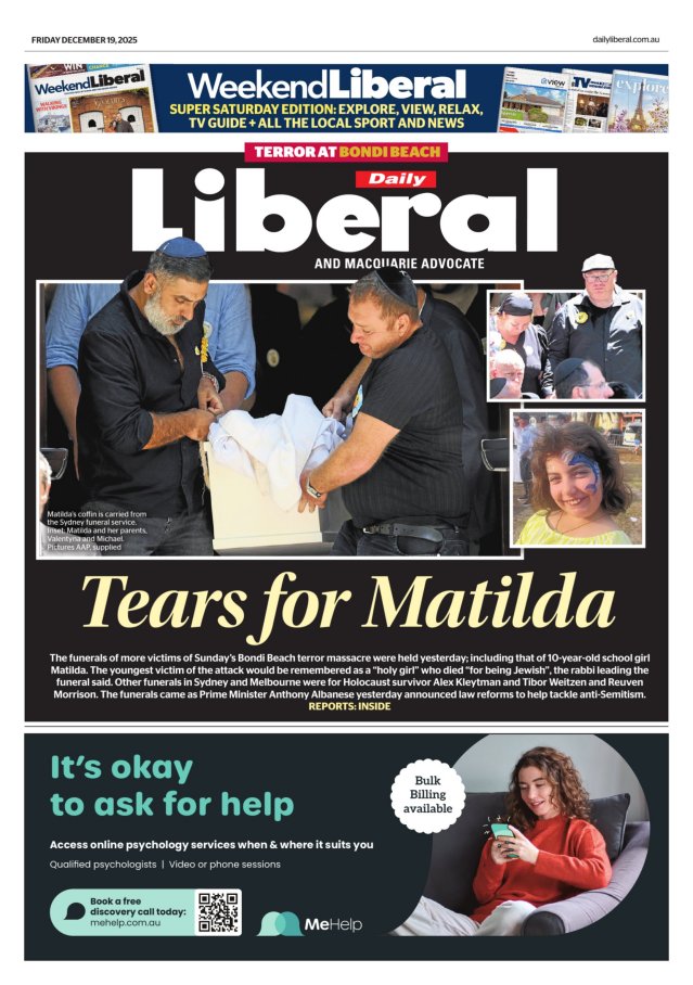 Today's Paper | Daily Liberal | Daily Liberal | Dubbo, NSW