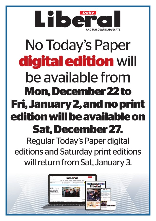 Today's Paper | Daily Liberal | Daily Liberal | Dubbo, NSW