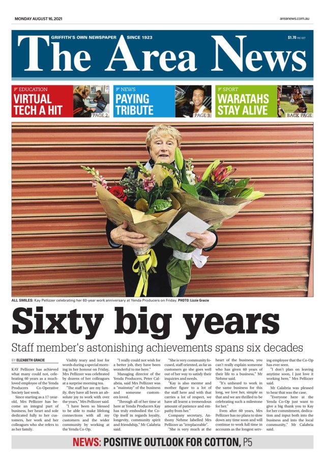 Today's Paper | The Area News | Griffith, NSW