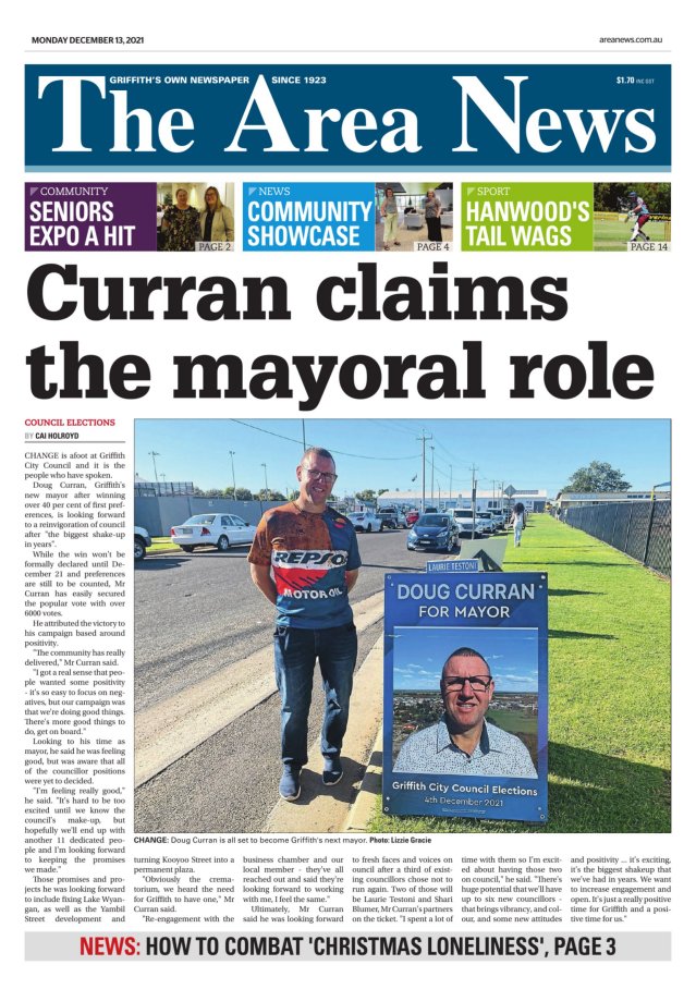 Griffith news, sport and weather | The Area News | Griffith, NSW
