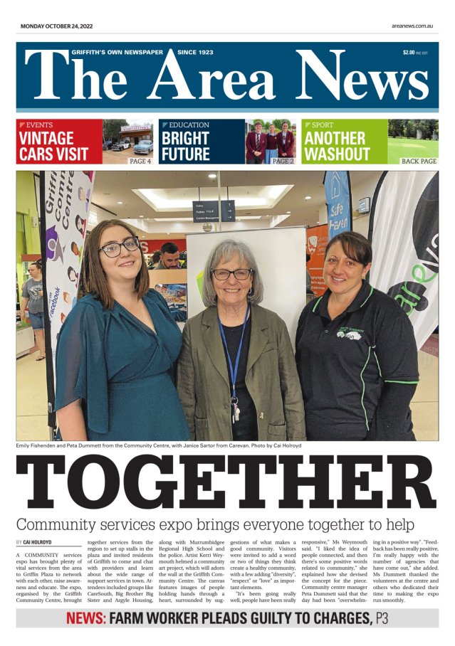 Today's Paper | The Area News | Griffith, NSW