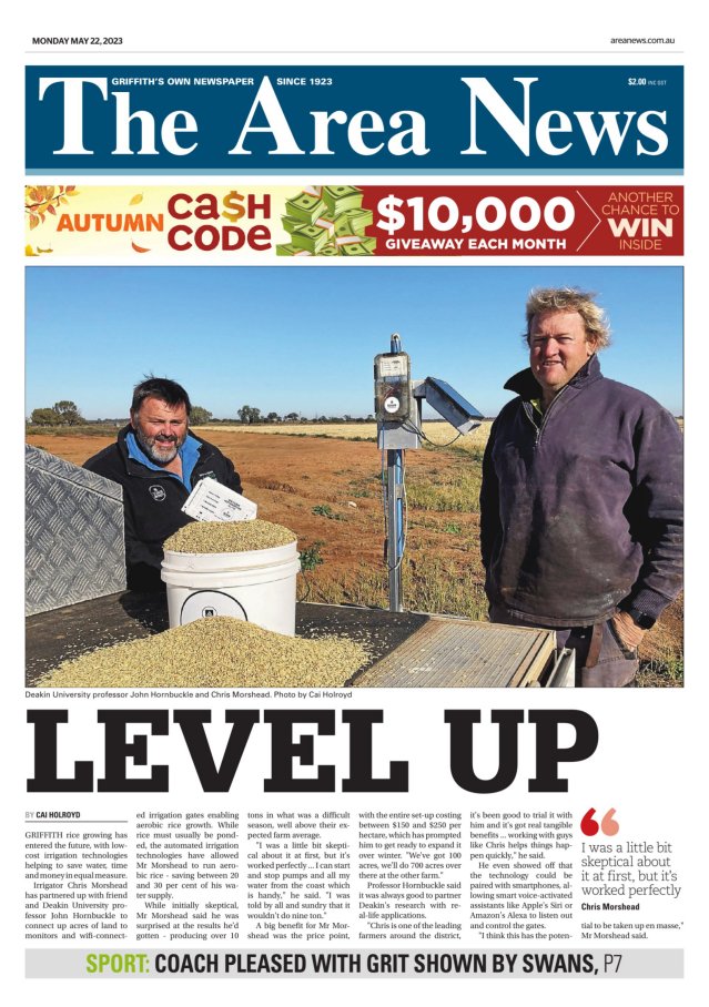 Today's Paper | The Area News | Griffith, NSW