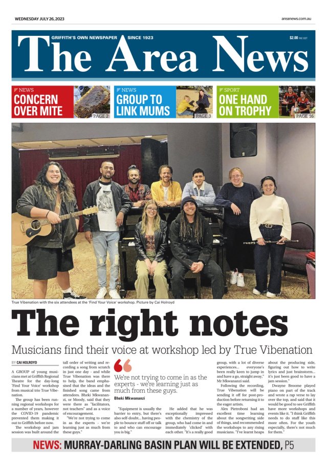 Today's Paper | The Area News | Griffith, NSW