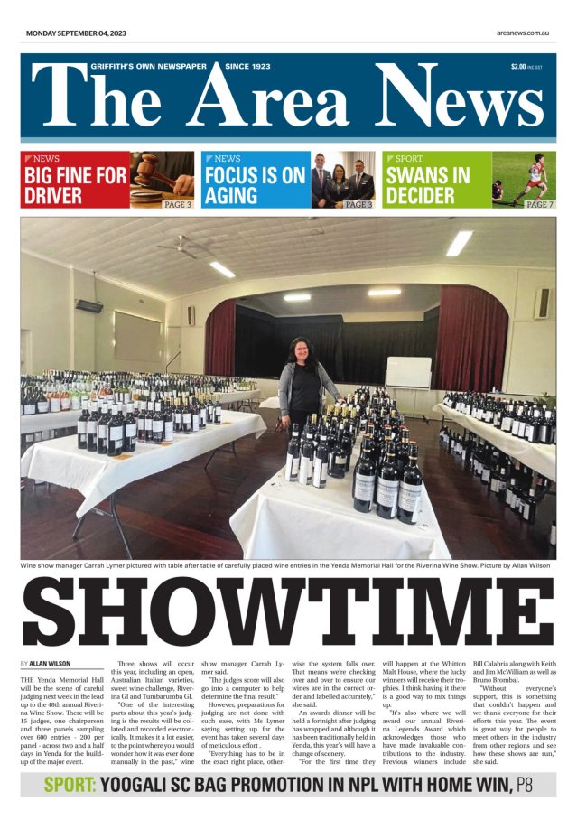Today's Paper | The Area News | Griffith, NSW