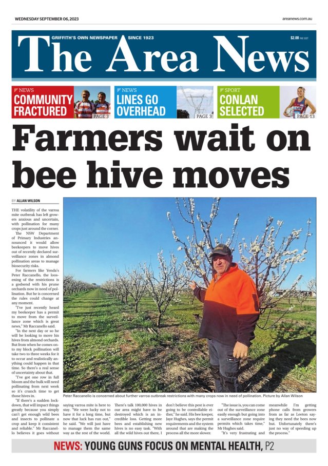 Today's Paper | The Area News | Griffith, NSW