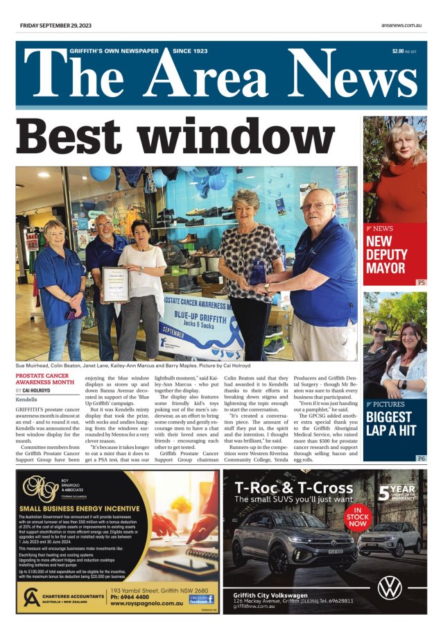 Today's Paper | The Area News | Griffith, NSW