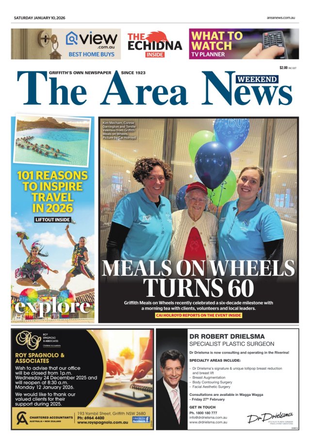 Griffith news, sport and weather | The Area News | Griffith, NSW