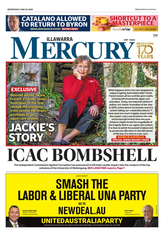 Today's Paper | Illawarra Mercury | Illawarra Mercury | Wollongong, NSW