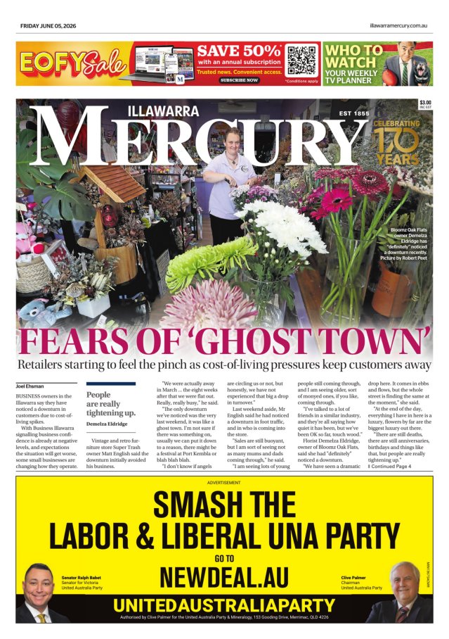 Today's Paper | Illawarra Mercury | Illawarra Mercury | Wollongong, NSW