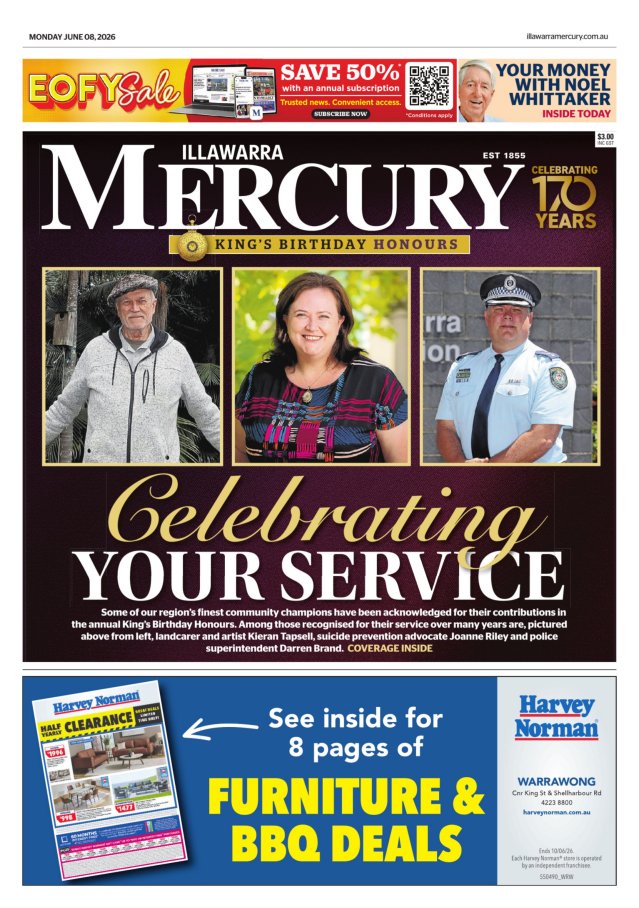 Today's Paper | Illawarra Mercury | Illawarra Mercury | Wollongong, NSW