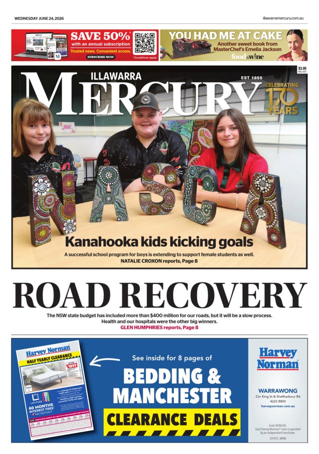 Today's Paper | Illawarra Mercury | Illawarra Mercury | Wollongong, NSW