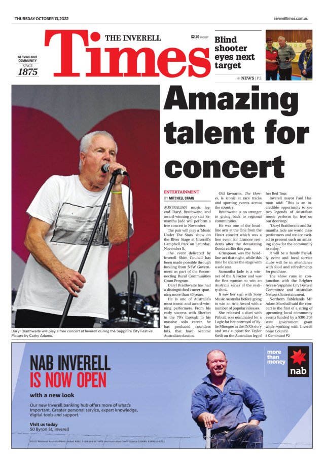 Today's Paper | The Inverell Times | Inverell, NSW